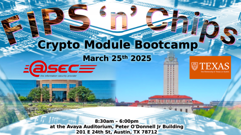 FIPS ‘n’ Chips Crypto Module Bootcamp – atsec